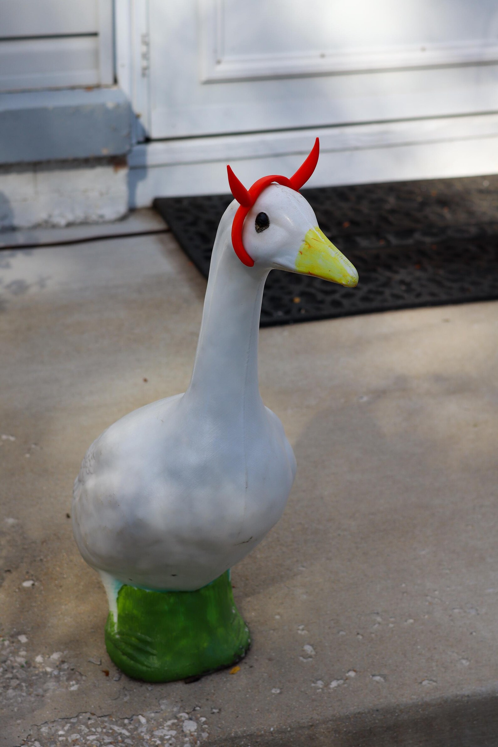Devil Horns Headband for Goose, 3D Printed, Porch & Desk Decor, Eco ...
