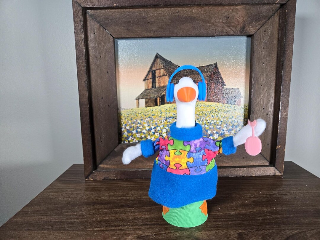 Autism Awareness Outfit for 7-inch Desk Goose With Posable Wings - Etsy