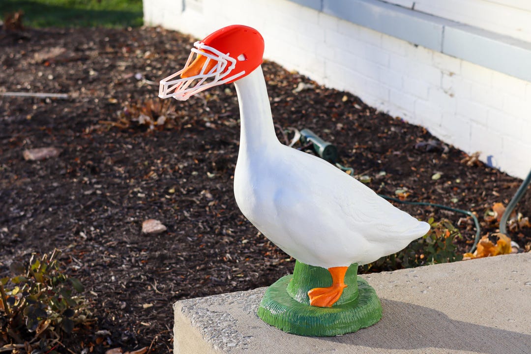 3D Printed Goose Football Helmet, Desk & Porch Decor, Eco-friendly - Etsy