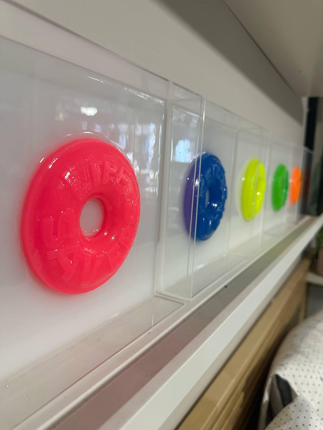 STANDALONE Framed Neon Life Saver - Candy Art - Resin Life Saver ...