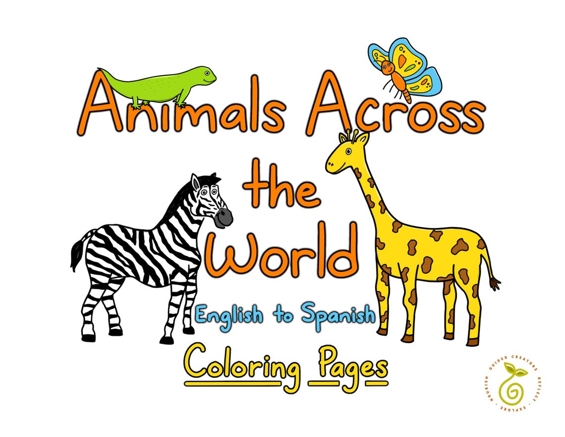 Guided Creators - Animals Coloring Pages - Etsy