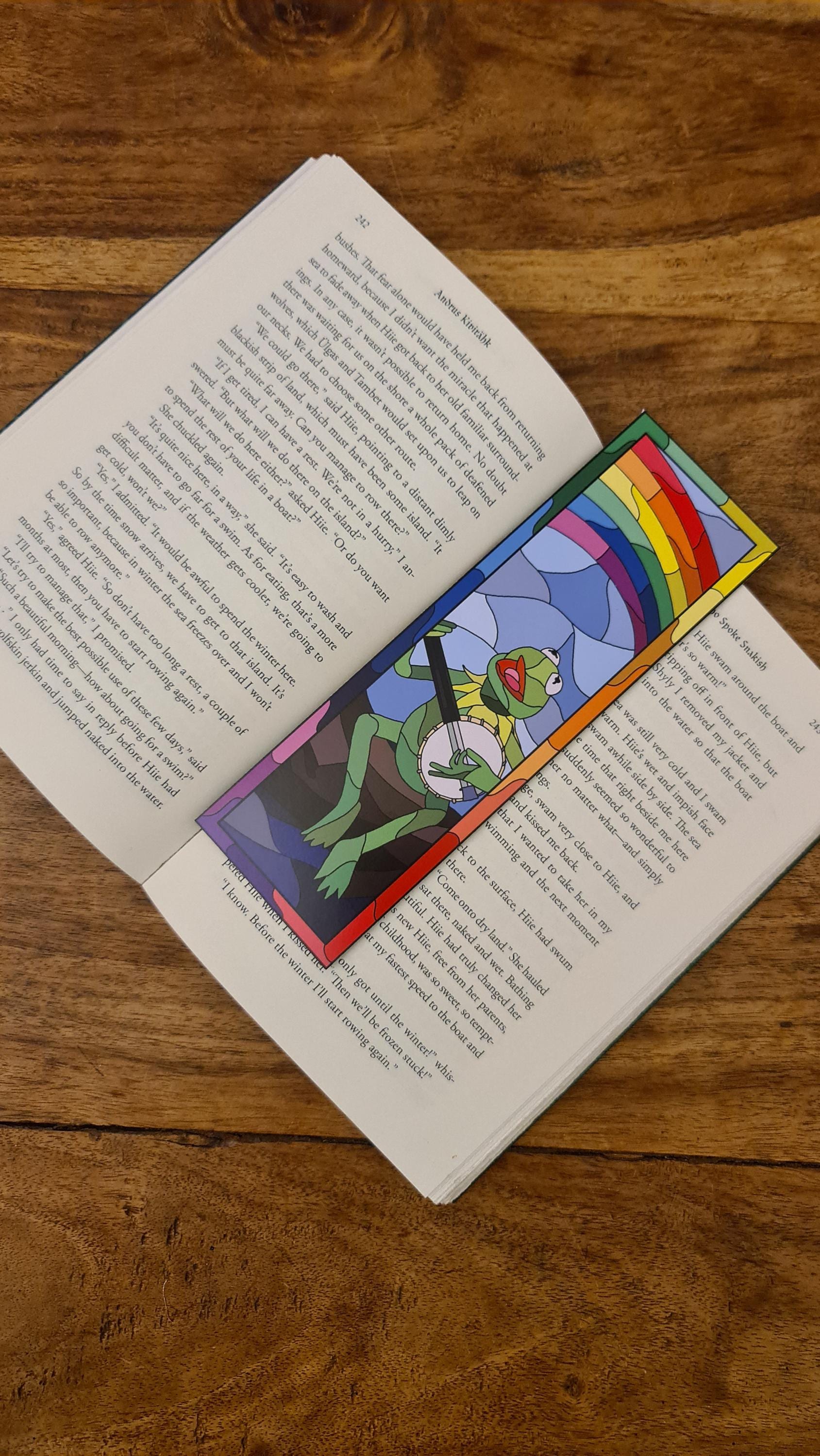 Kermt the Frog Bookmark, Hand Muppet - Etsy
