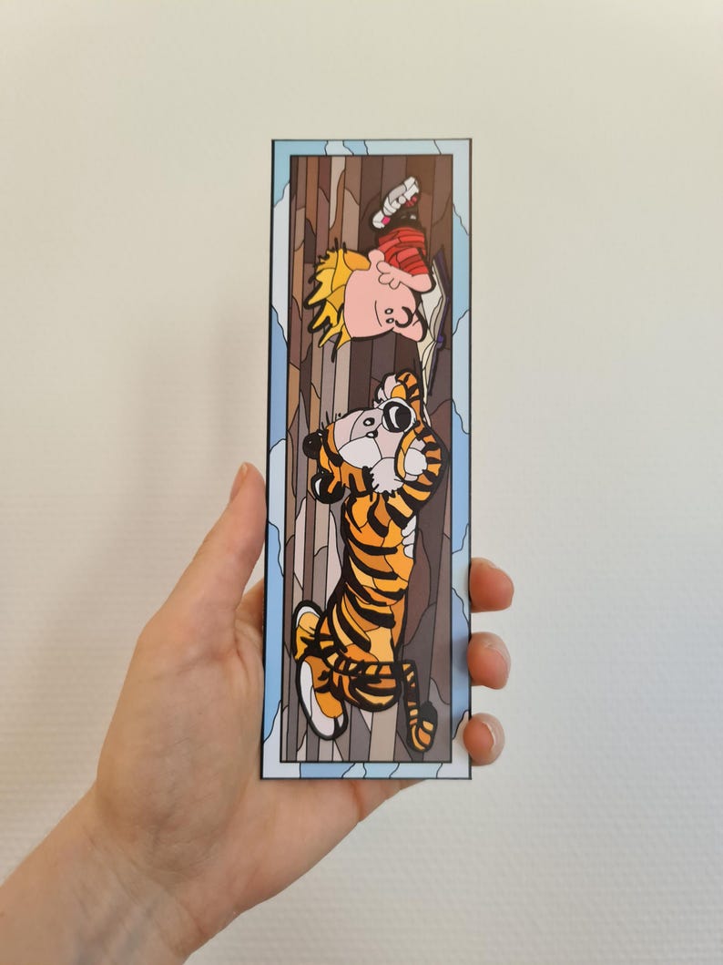 Calvin and Hobbs Bookmark - Etsy