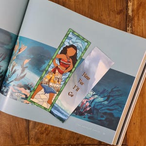 Moana / Vaiana Bookmark, Disney Princess, Stingray, Heart of Te Fiti ...