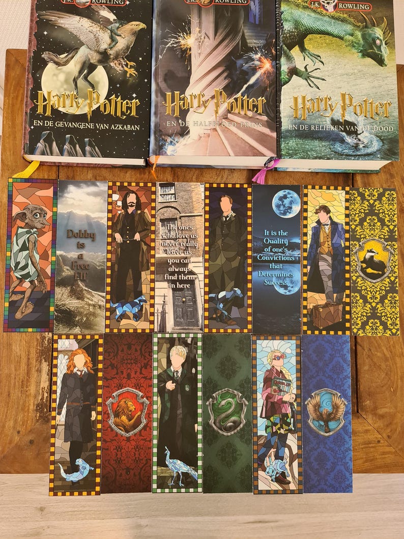 HP Bookmark Set - Etsy