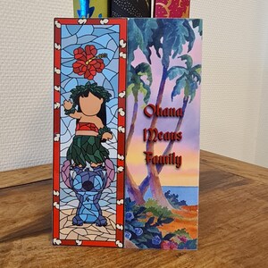Lilo and Stitch Bookmark, Ohana, Hawaii Flower - Etsy