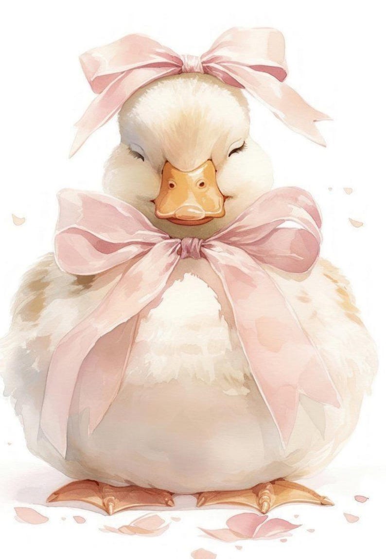 Cute Duck Digital Print - Etsy UK
