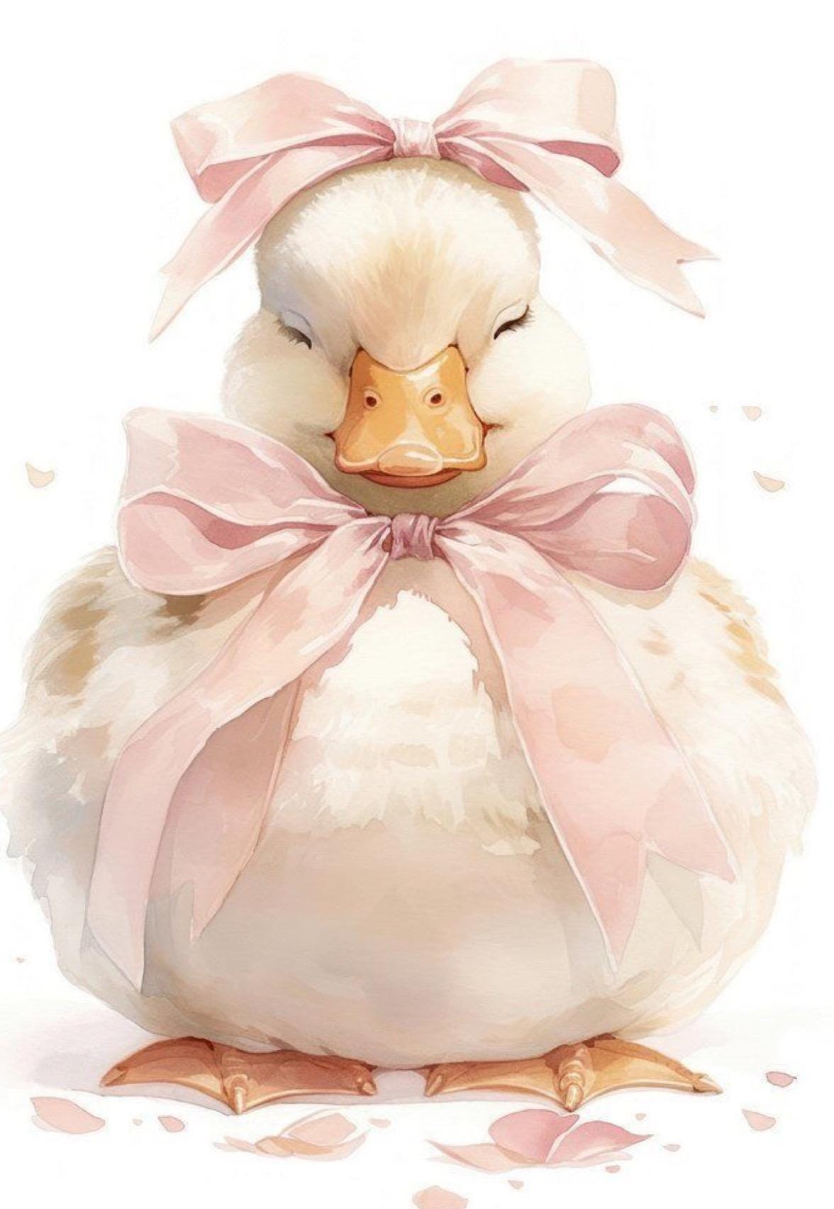 Cute Duck Digital Print - Etsy UK