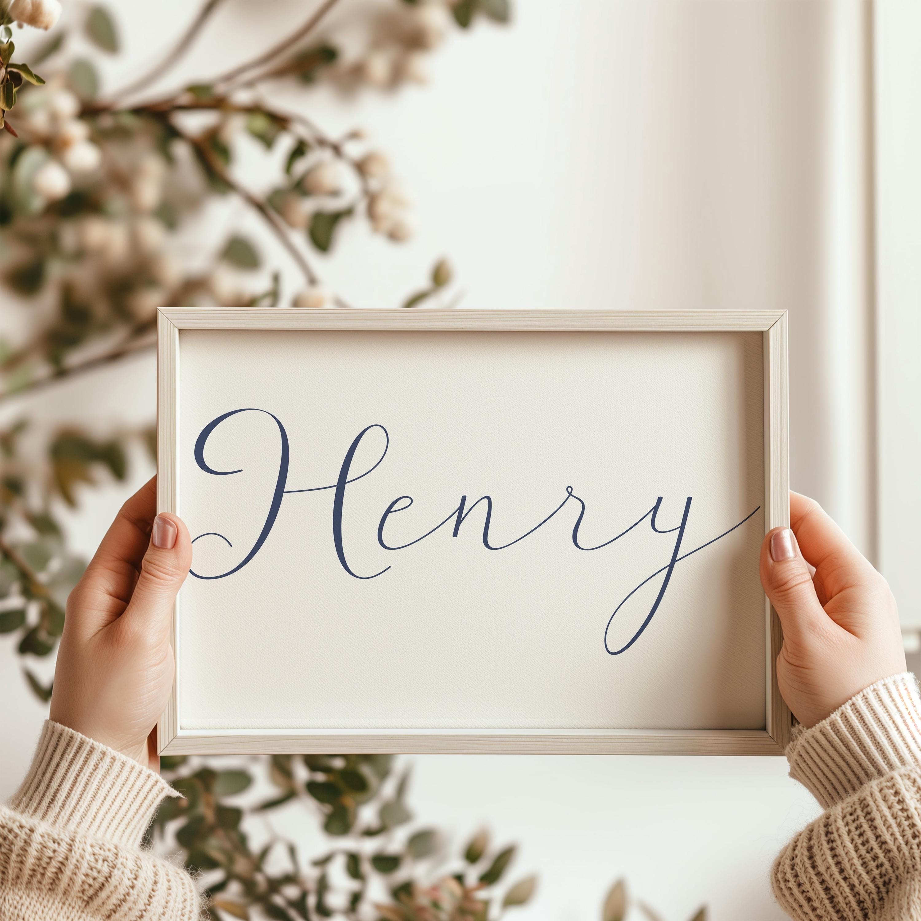Personalized Baby Name Sign, Custom Nursery Wall Decor, Newborn Name ...