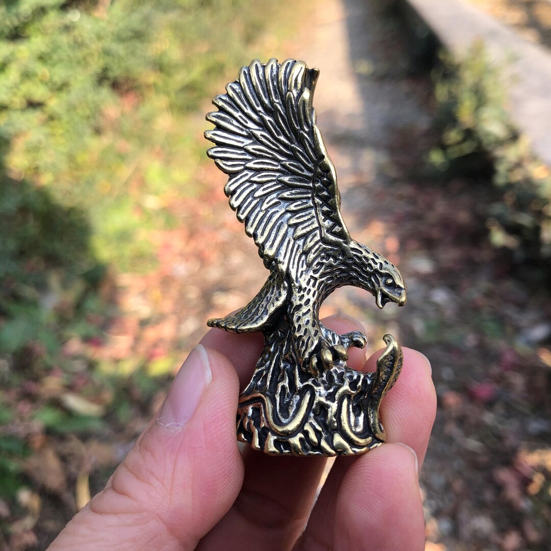 Brass Copper Eagle Statue,copper Hawk Sculpture Figurine America for ...