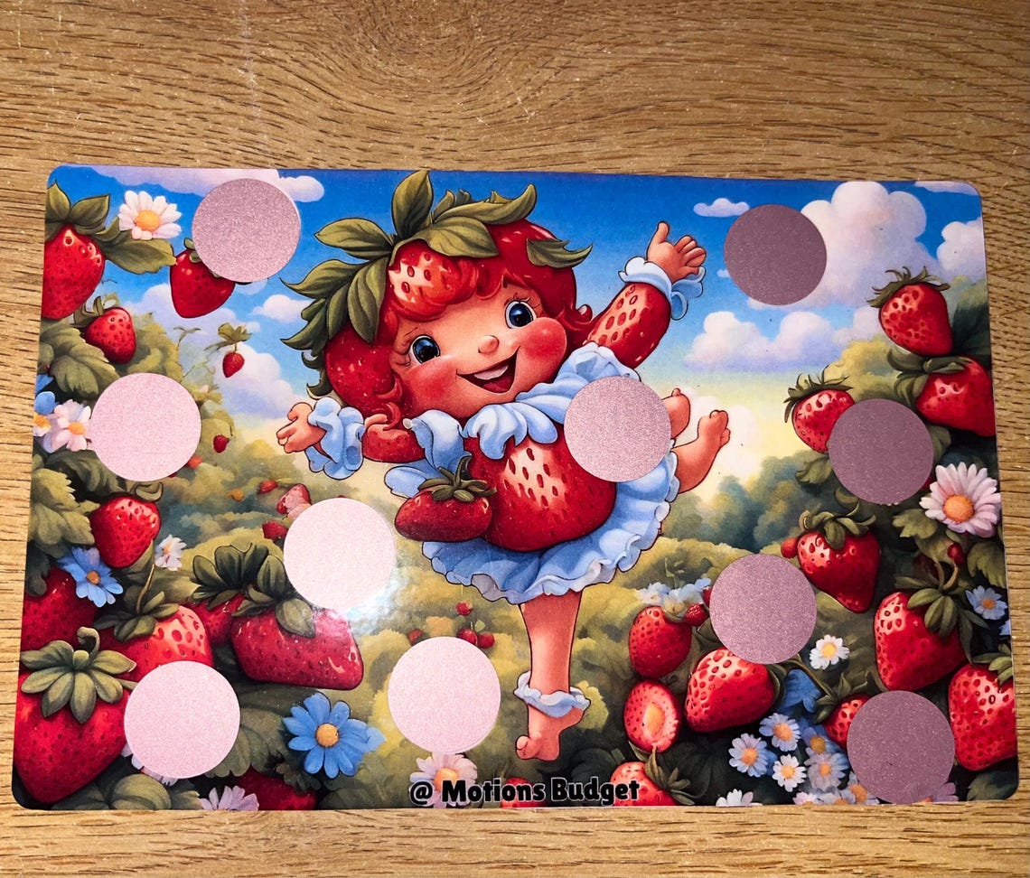 Strawberry Shortcake Playing in Strawberry Farm Savings Challenge - Etsy