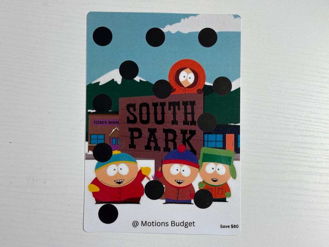 South Park Savings Challenge - Etsy