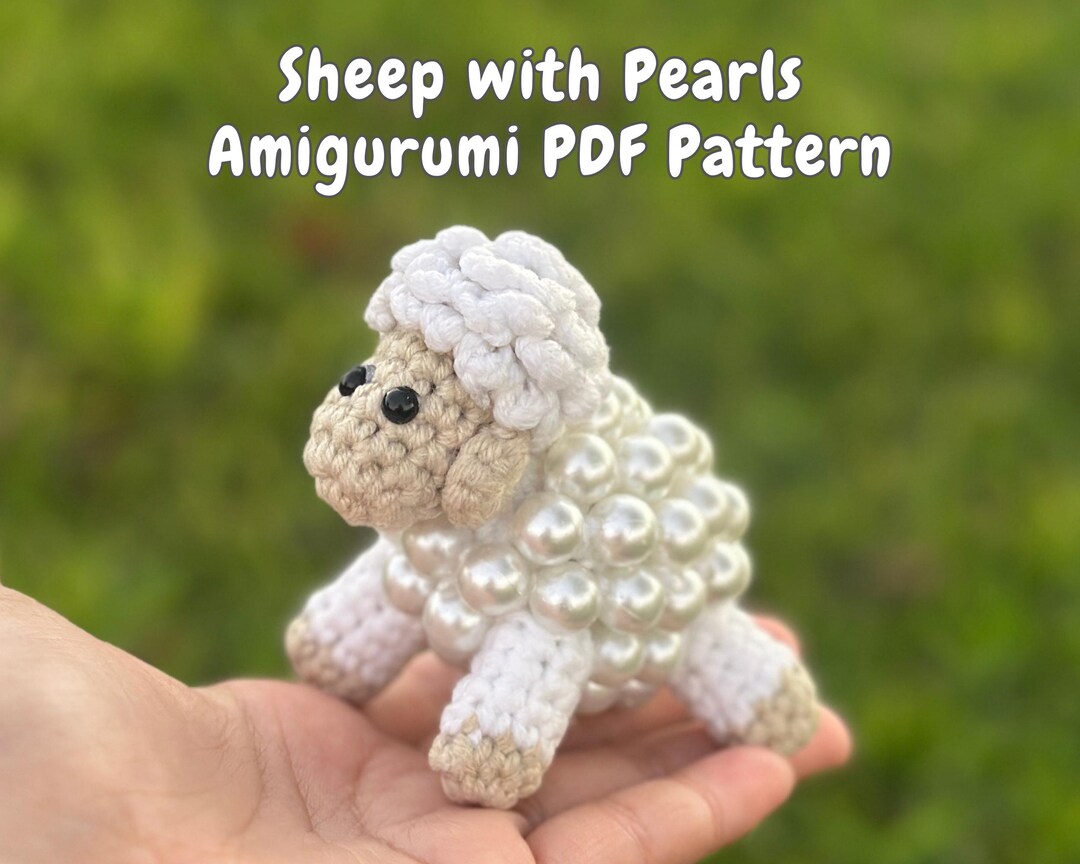 Beaded Pearl Sheep Crochet Pattern, Sheep Crochet Pattern, Crochet Toy, Beaded Crochet Pattern ...