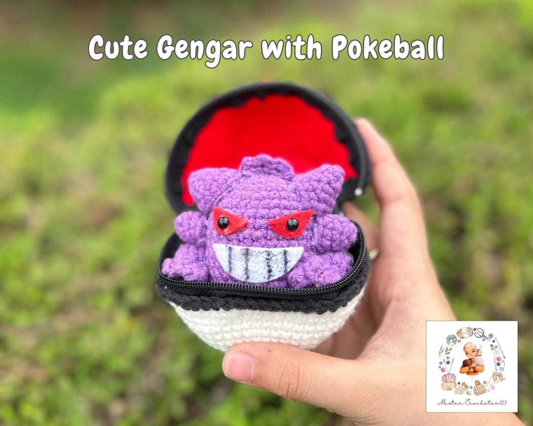 Gengar Crochet Pattern PDF, Beginner Pattern, Downloadable Pdf Crochet ...
