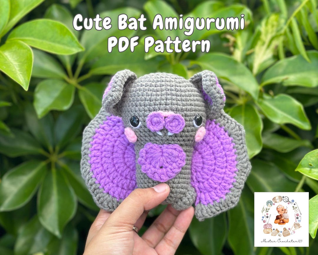 Bat Crochet Pattern, Easy Amigurumi Bat Pattern, Crochet Bat, Bat ...