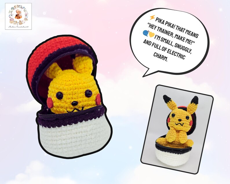 Pikachu Crochet Pattern PDF, Beginner Pattern, Downloadable Pdf Crochet ...