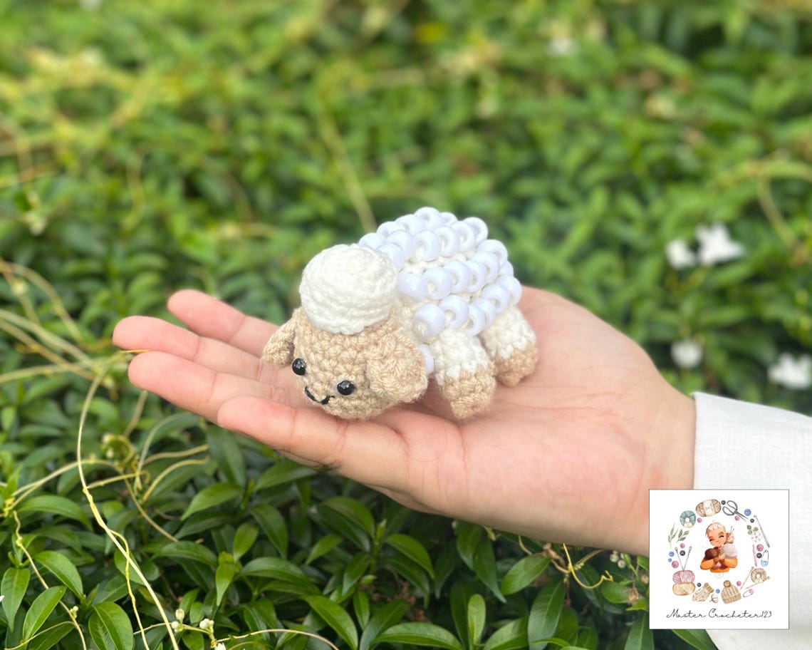 Beaded Fidget Sheep Crochet Pattern, Sheep Crochet Pattern, Crochet ...