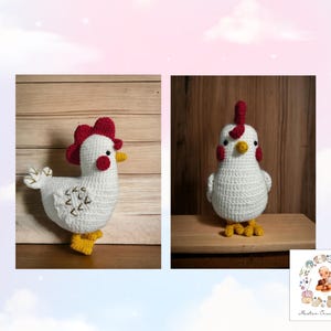 Chicken Crochet Pattern, Easy Amigurumi Chicken Pattern, Crochet ...