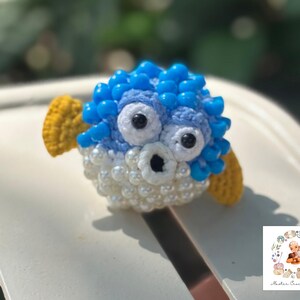 Beaded Fidget Pufferfish Crochet Pattern, Pufferfish Crochet Pattern ...
