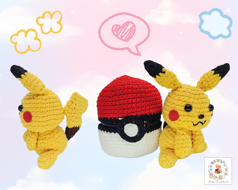 Pikachu Crochet Pattern PDF, Beginner Pattern, Downloadable Pdf Crochet ...