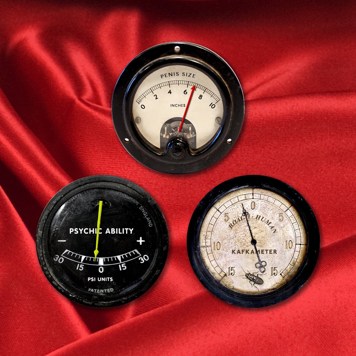 Sexy Naughty Vintage Industrial Steampunk Gauges 1.5in, 1in, 20mm, 15mm ...