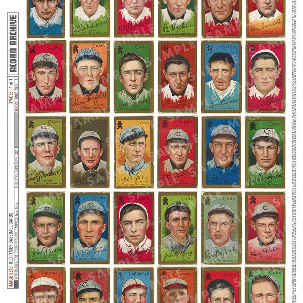 Old Baseball Cards - Etsy