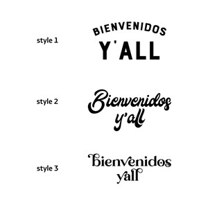 Bienvenidos Y'all Coir Doormat: Bilingual Texas Welcome Mat - Etsy