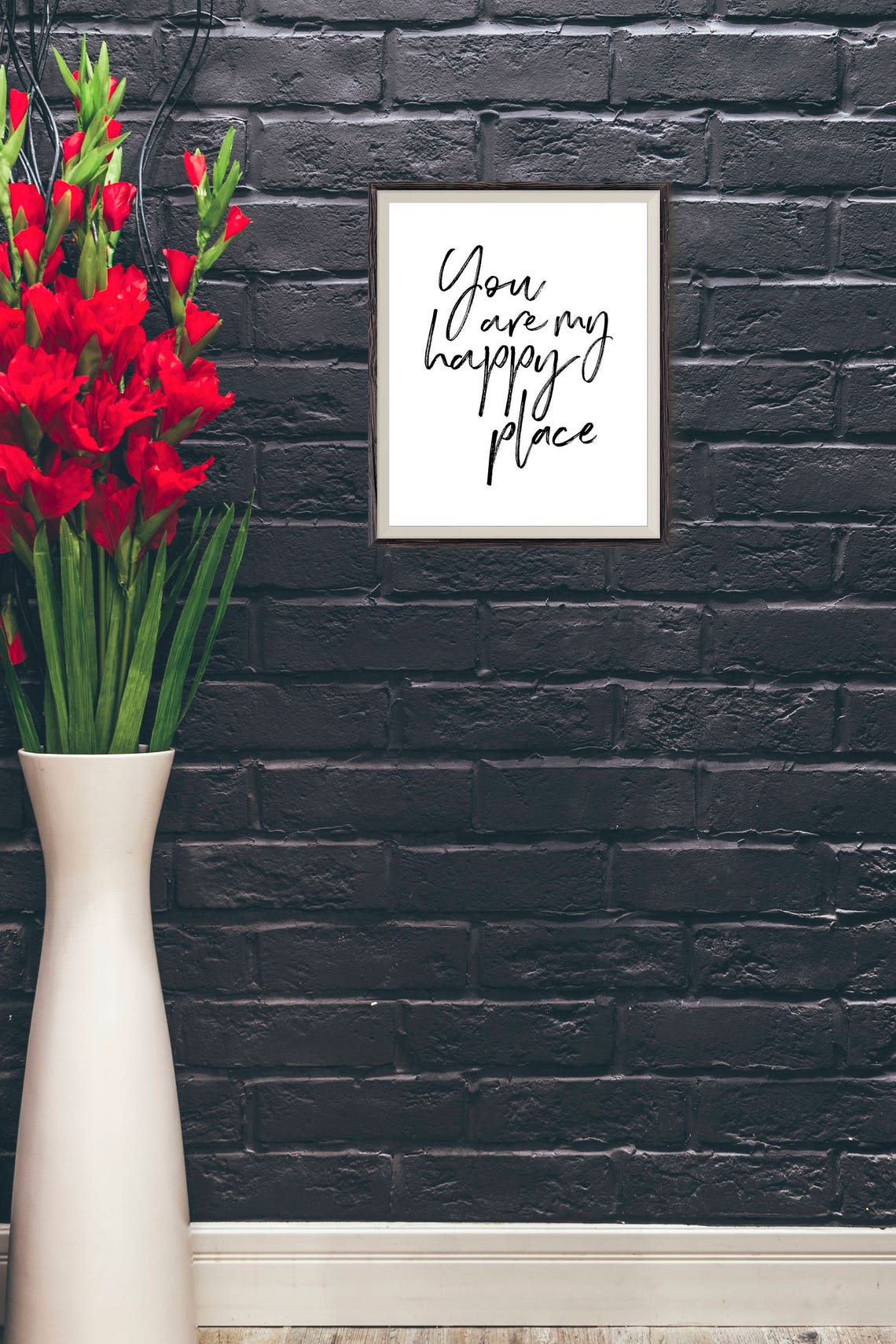 You Are My Happy Place Print: Modern Marriage Quote (digital Download ...