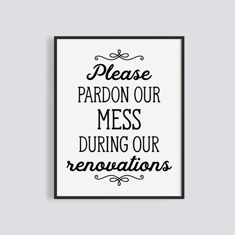 Pardon Our Construction Sign - Etsy