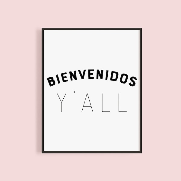 Welcome Sign Bilingual - Etsy