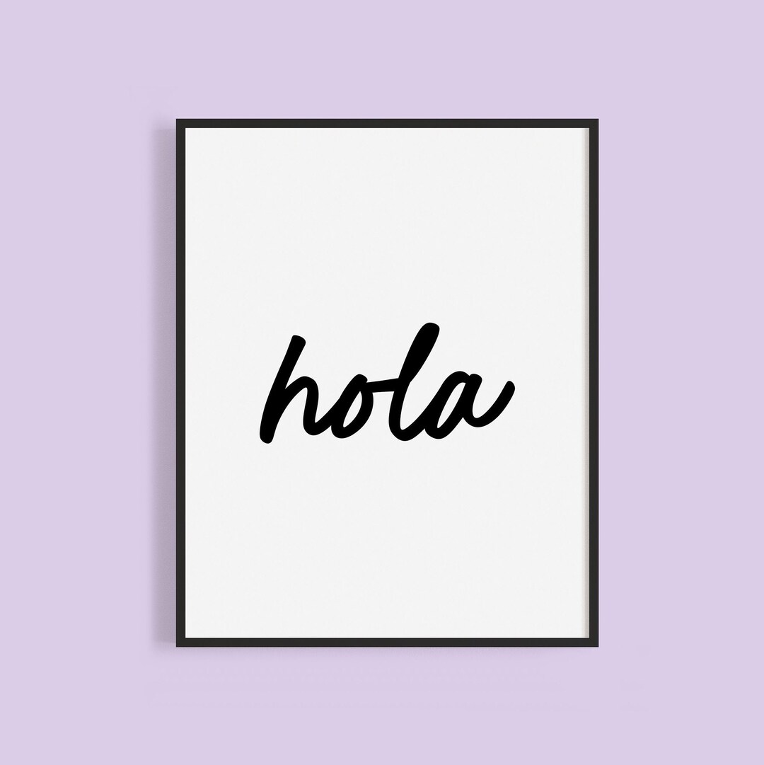 Letrero de Hola imprimible / Descarga instantánea de Hola / Letrero de ...