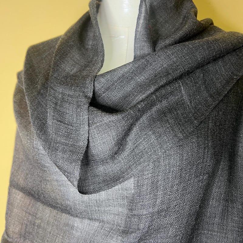 Grey Pashmina - Etsy