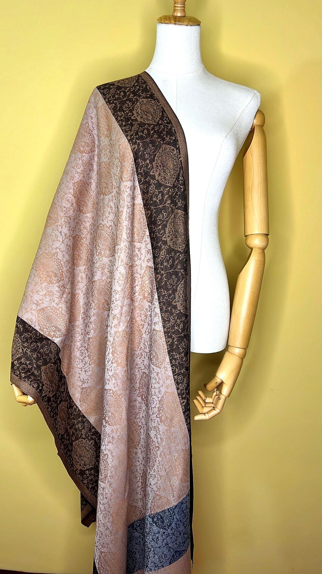 NPIA Certified 100% Pure Cashmere Pashmina Shawl From NEPAL | Mustang ...