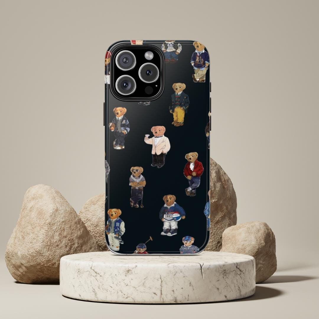 Polo Bears Phone Case, Vintage Old Money, Y2K Retro Coquette, iPhone 16 ...