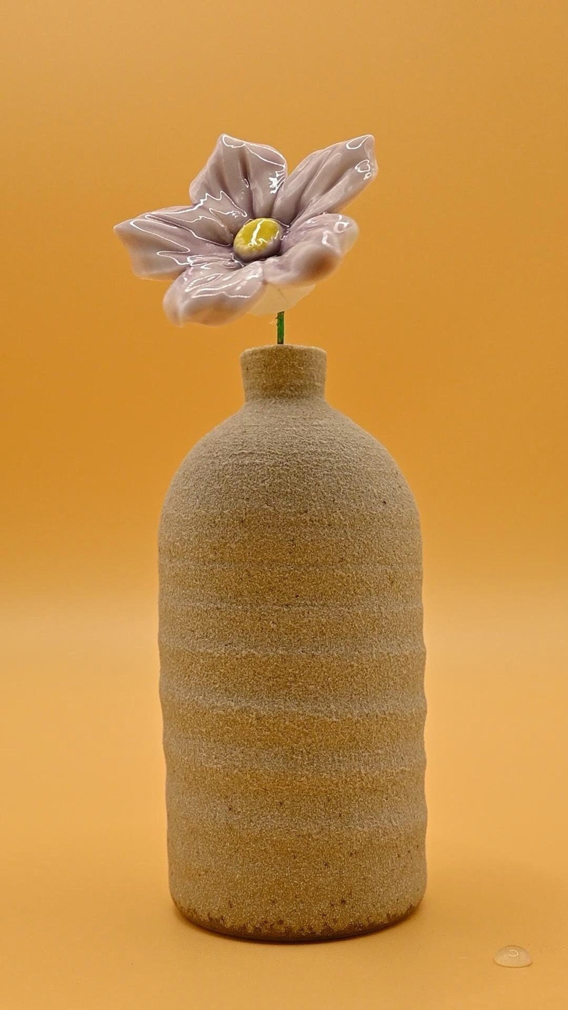 Rustic Handmade Ceramic Vase，handcrafted Textured Clay Vase，small Rough ...