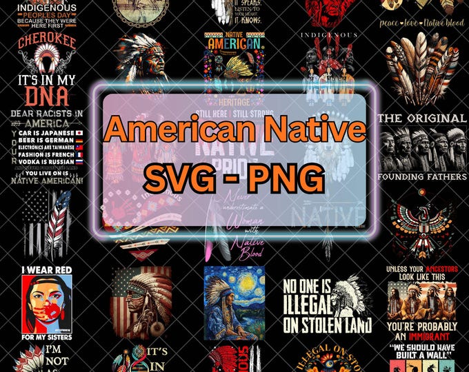 30+ American Native SVG Png Bundle, African American Png, Indigenous ...