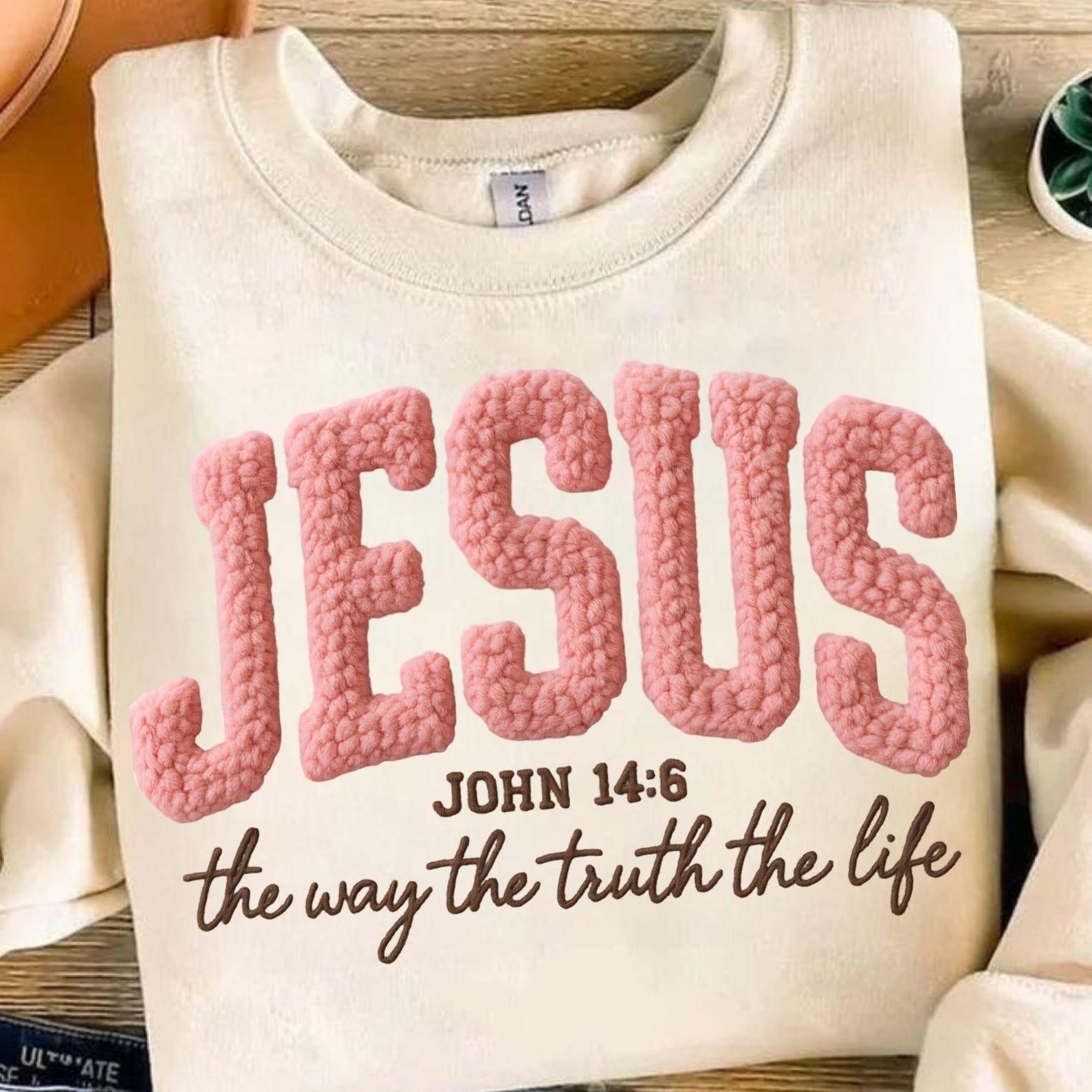 Latch Hook Yarn Crochet Jesus PNG, Christmas Winter Holiday, Merry ...