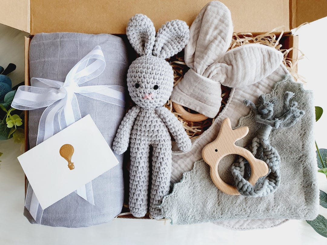 Welcome Baby Gift Box - Personalised Gender Neutral Newborn Gift for ...