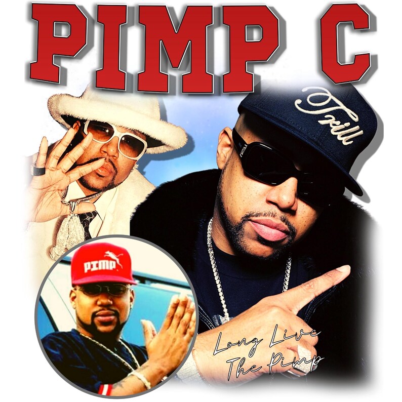 PIMP C T Shirt Design. PNG Digital 4500x5100 Px. Rap, Rapper, Hiphop ...