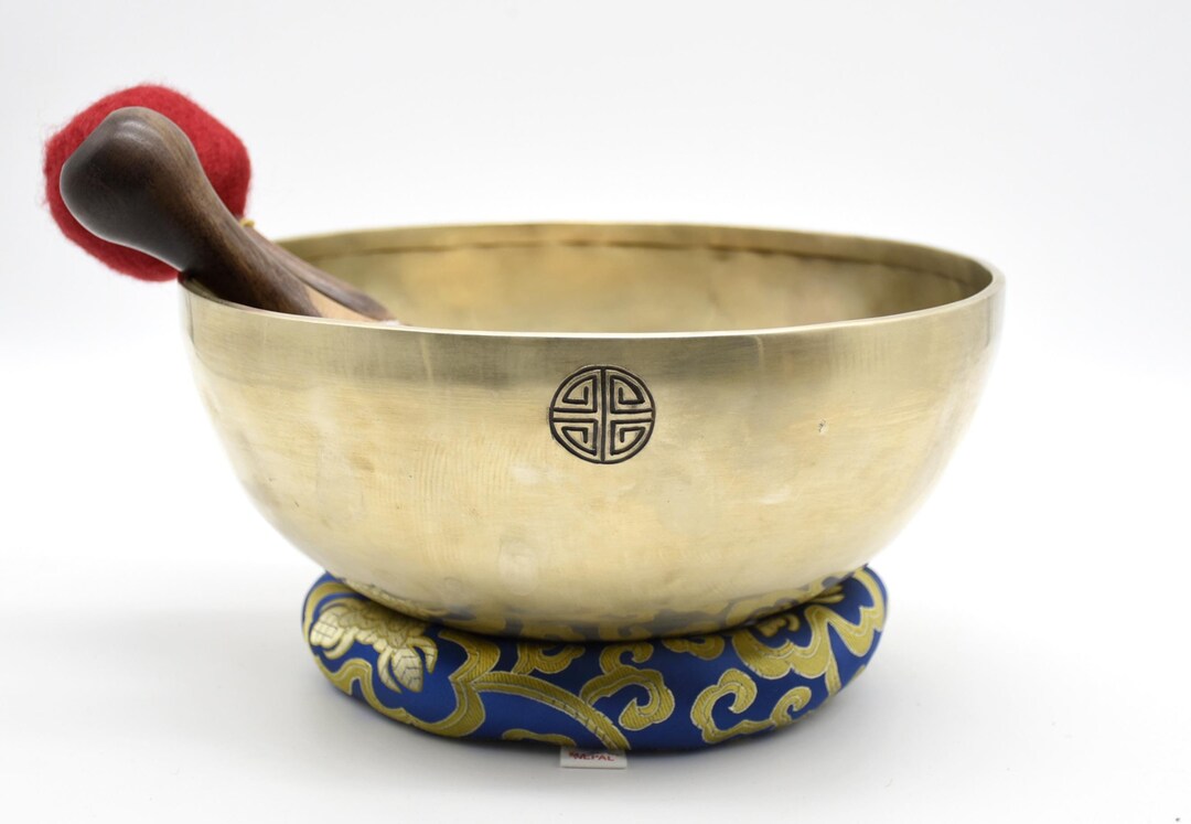 11 Inches Golden Dim Full Moon Singing Bowl 28 Cm Lunar Energy Healing ...