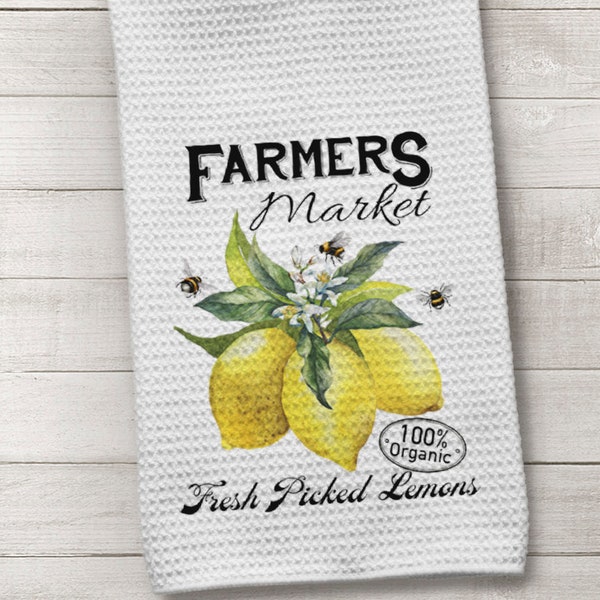 Kitchen Towel Lemon - Etsy