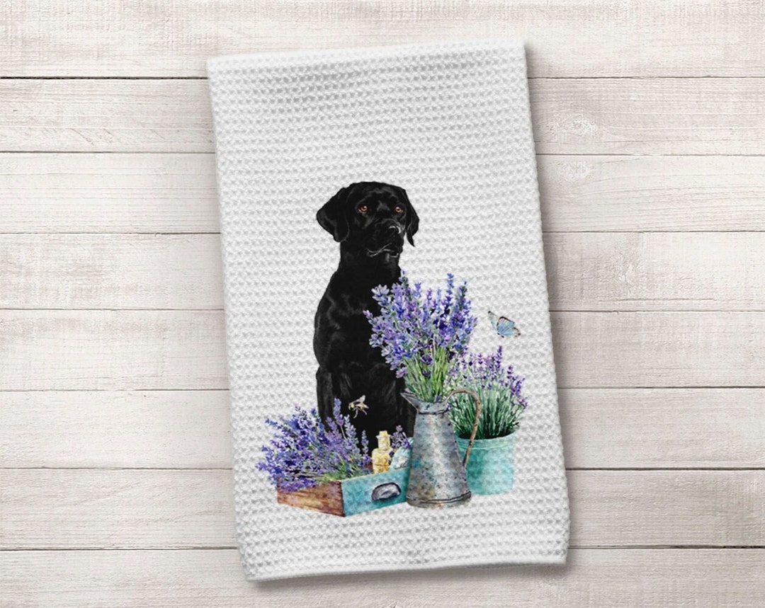 Dog Towel, Black Lab Towel, Labador Towel, Kitchen Towel, Dog Kitchen ...
