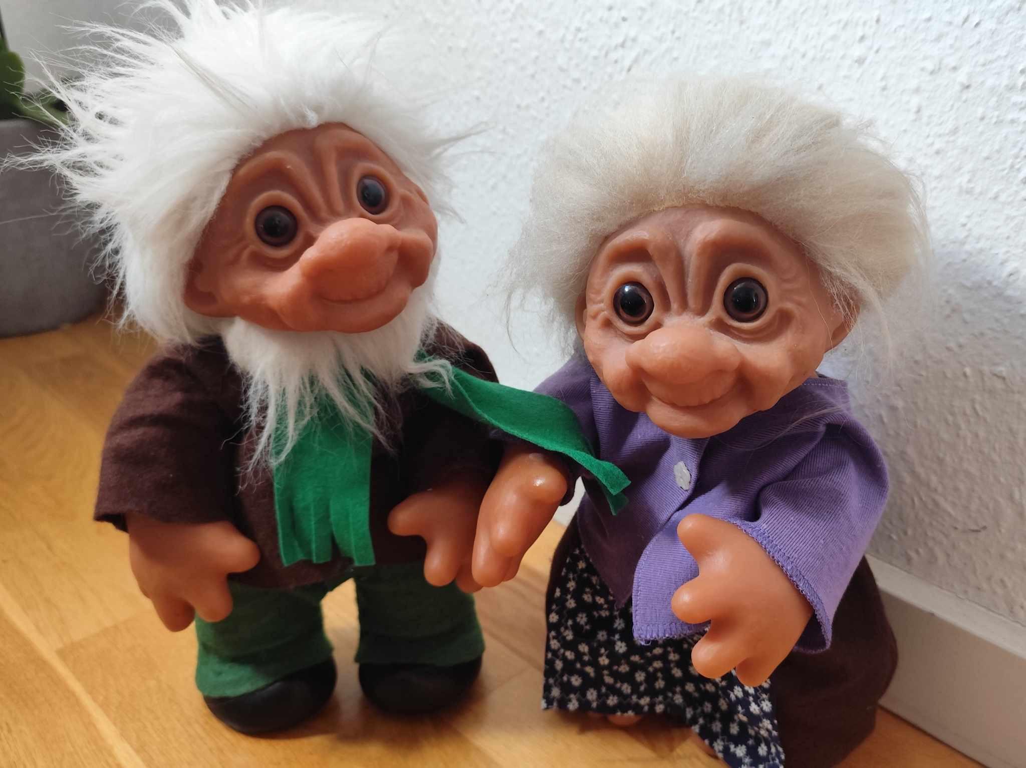 2 Vintage Original Dam Trolls From 1977 (grandmother and Grandfather ...