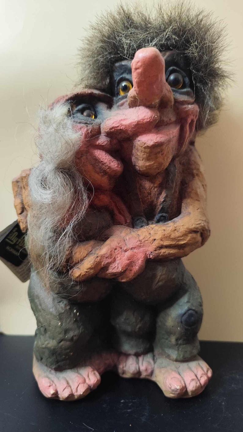 Norwegian Traditional Trolls - Happy Couple - Etsy