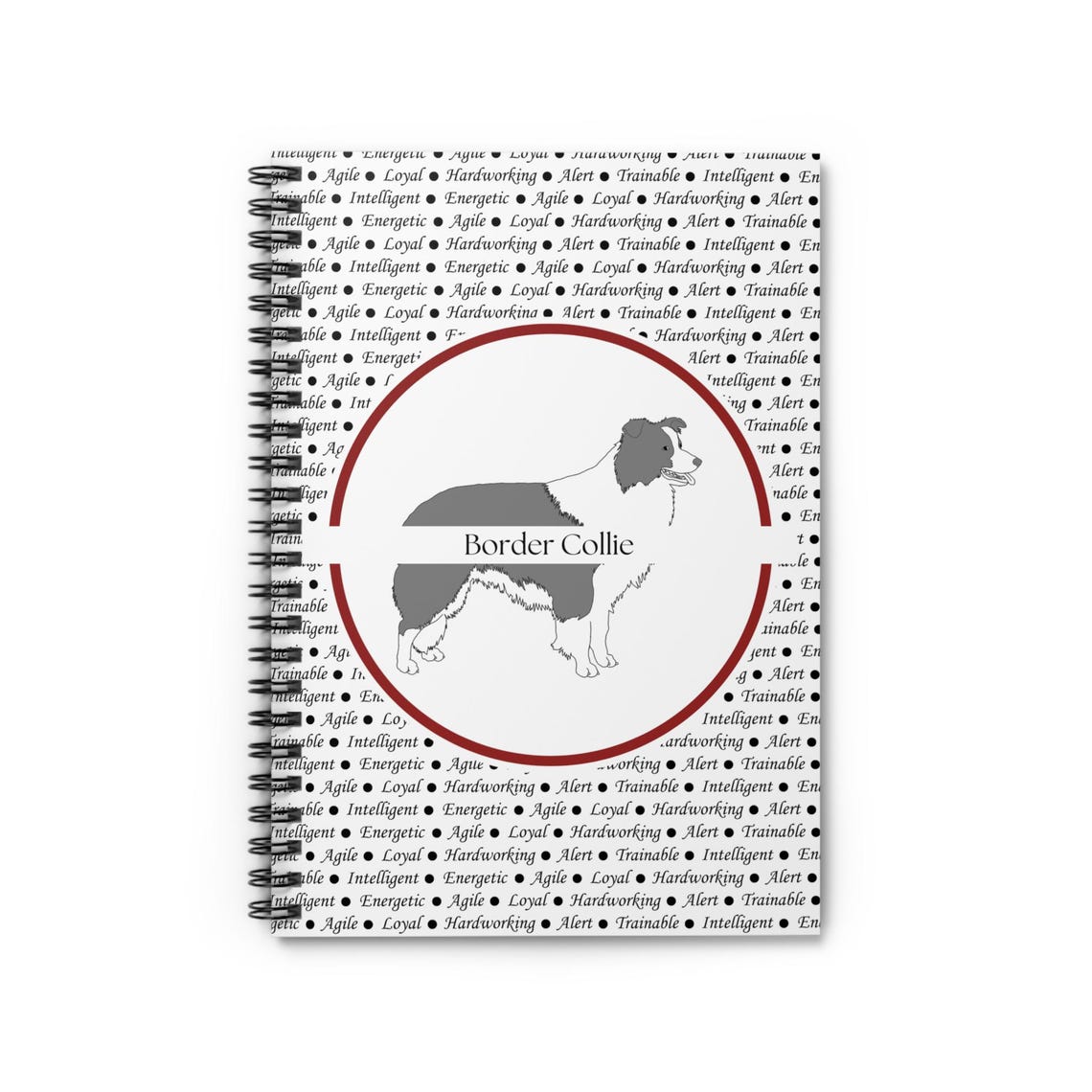 Dog Breed Spiral Notebook Border Collie - Etsy