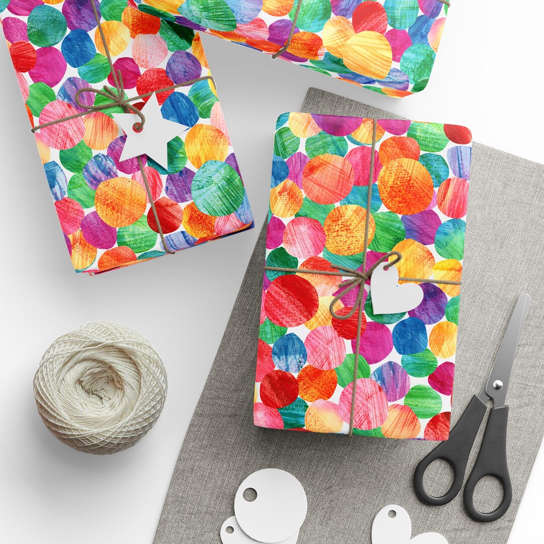 Wrapping Papers, Colorful Dots, Eric Carle Style, the Very Hungry ...