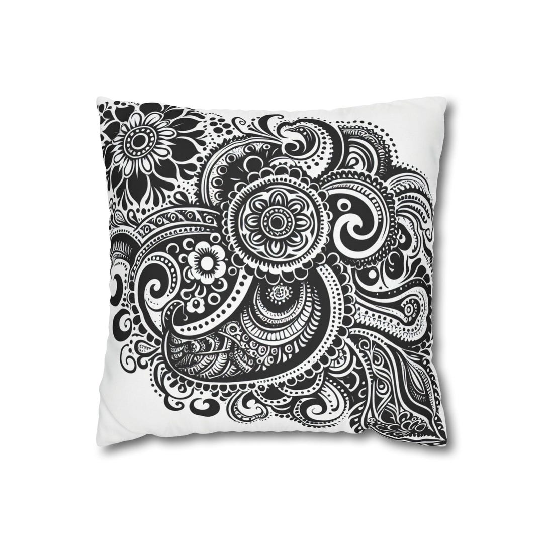 Fine Line Drawing/tattoo Design Square Poly Canvas Pillowcase - Etsy