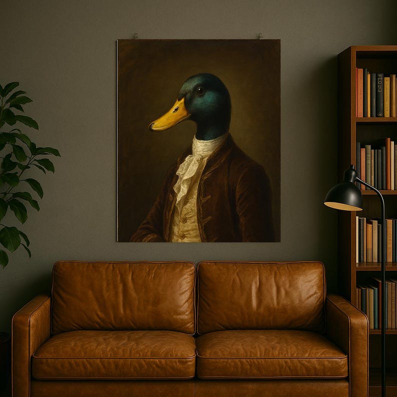 Vintage Mallard Duck Fine Art Posters, Duck Wall Decor, 18th Century ...