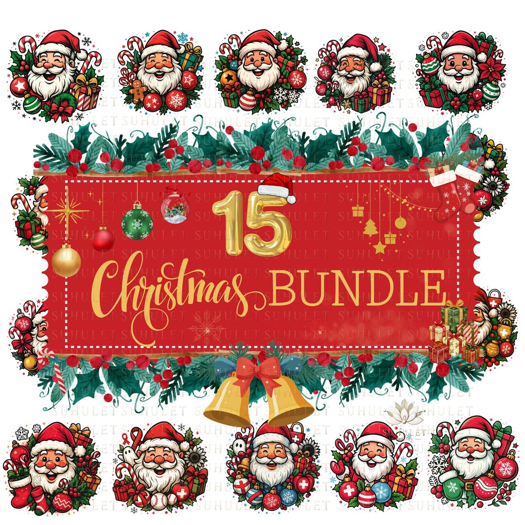 Christmas Nurse PNG Bundle | Medical Santa Clipart | Healthcare Xmas ...