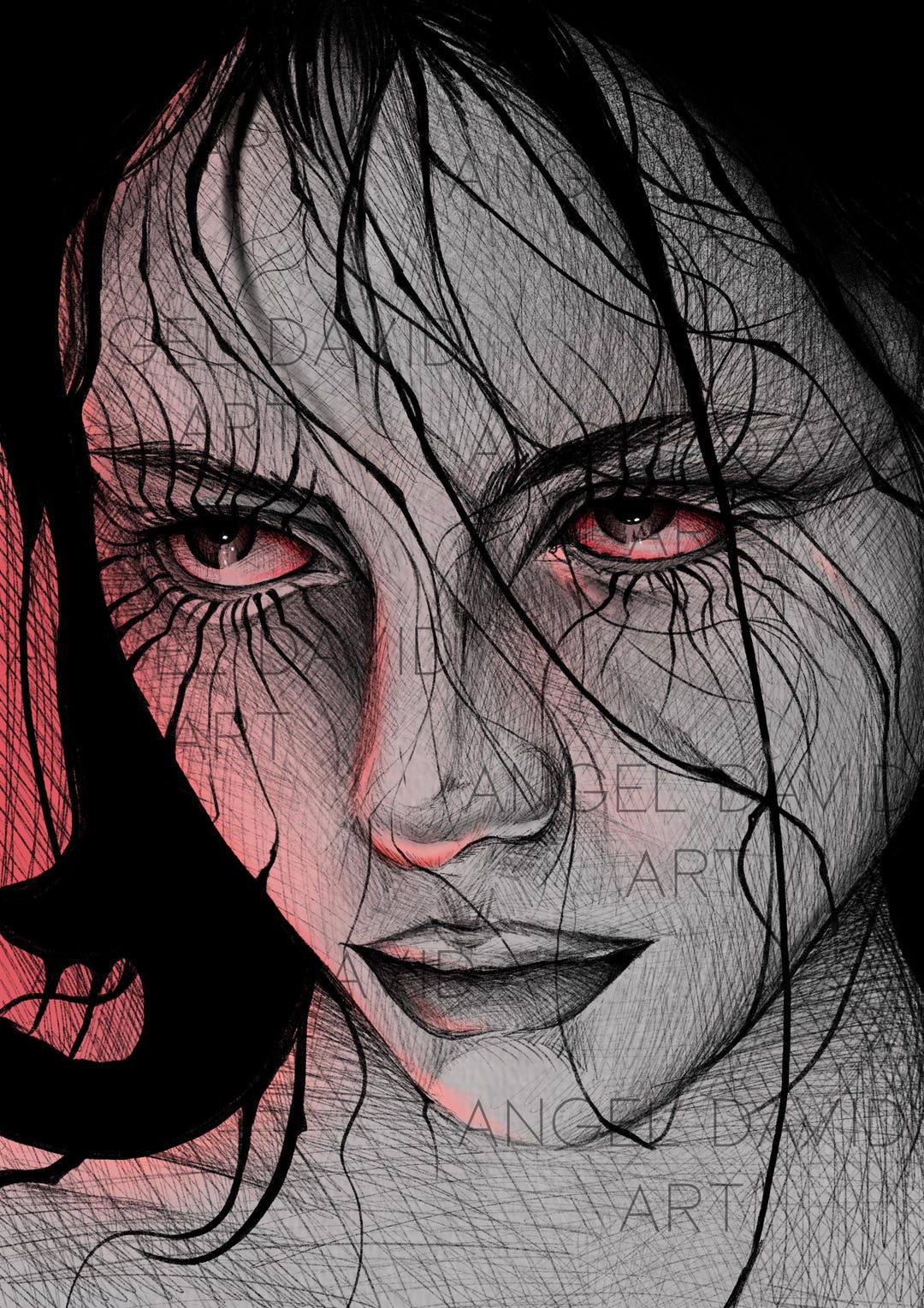 Insomnia/vertical ,dark Art Design / Print Wallart Without Frame - Etsy